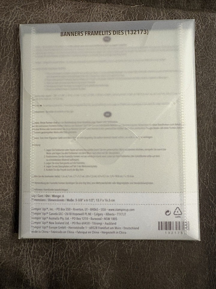 Stampin’ Up! Banners Framelits Dies 132173 Big Shot – NEW Sealed | eBay