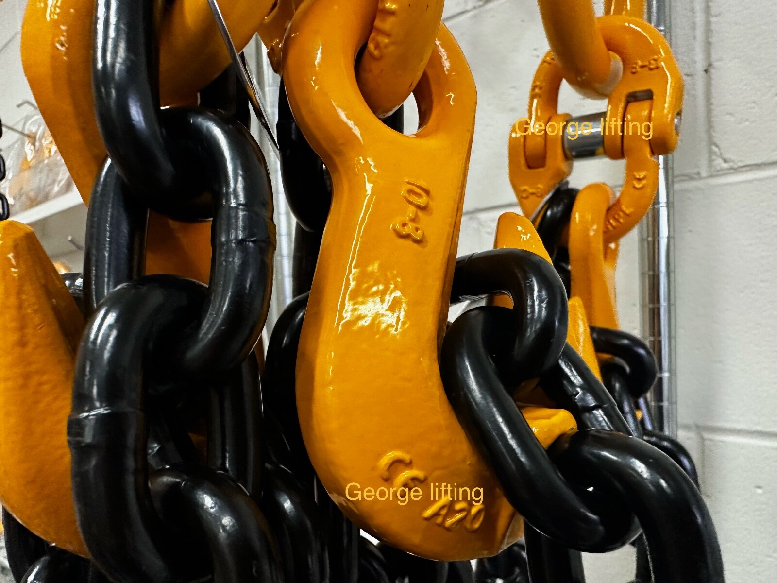Chain Sling 2 Leg WLL 5500kg G80 Chain Sling 10mm*2m w/ Clevis hook ...