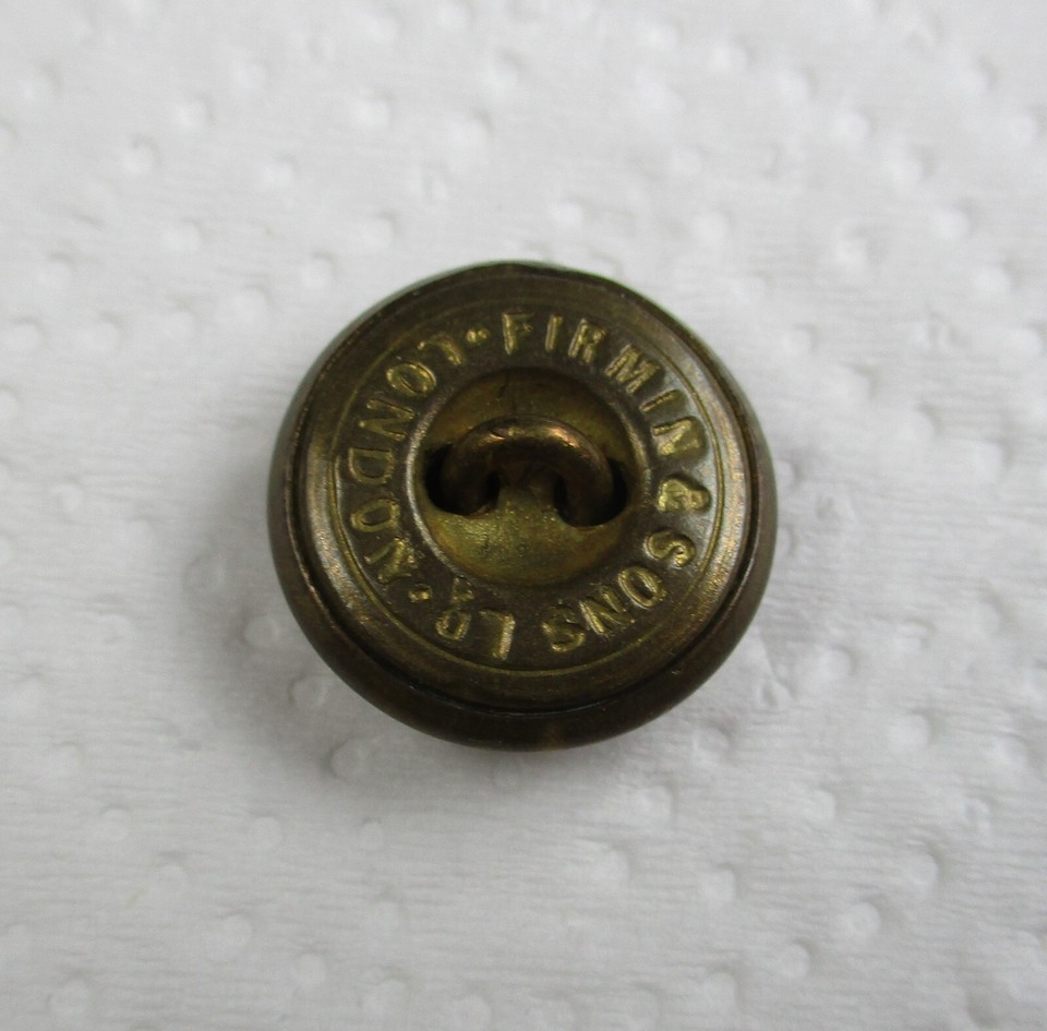 UK Army:"1st KING'S DRAGOON GUARDS BRASS BUTTON" (Small, 18mm ...