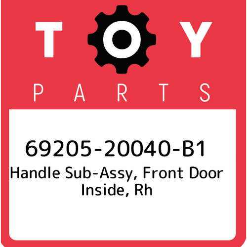 69205-20040-B1 Toyota Handle sub-assy, front door inside, rh ...