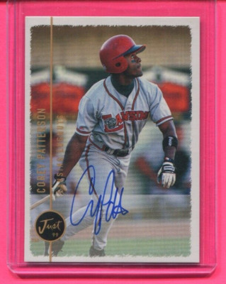 COREY PATTERSON CHICAGO CUBS 1999 JUST MINORS BASEBALL AUTOGRAPH CARD ...