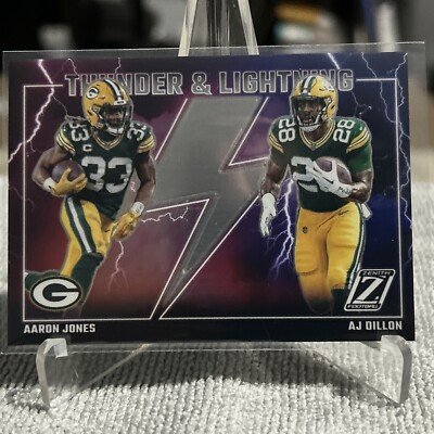 Aaron Jones/AJ Dillon 2023 Panini Zenith Thunder & Lightning #9 Packers ...