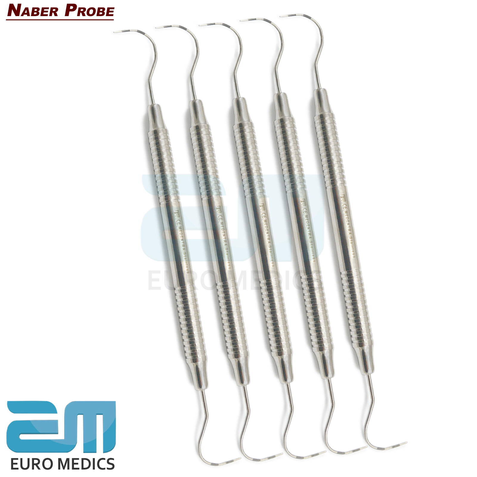 Dental Colour Coded Nabers Probe Pocket Depth Measuring Periodontal ...