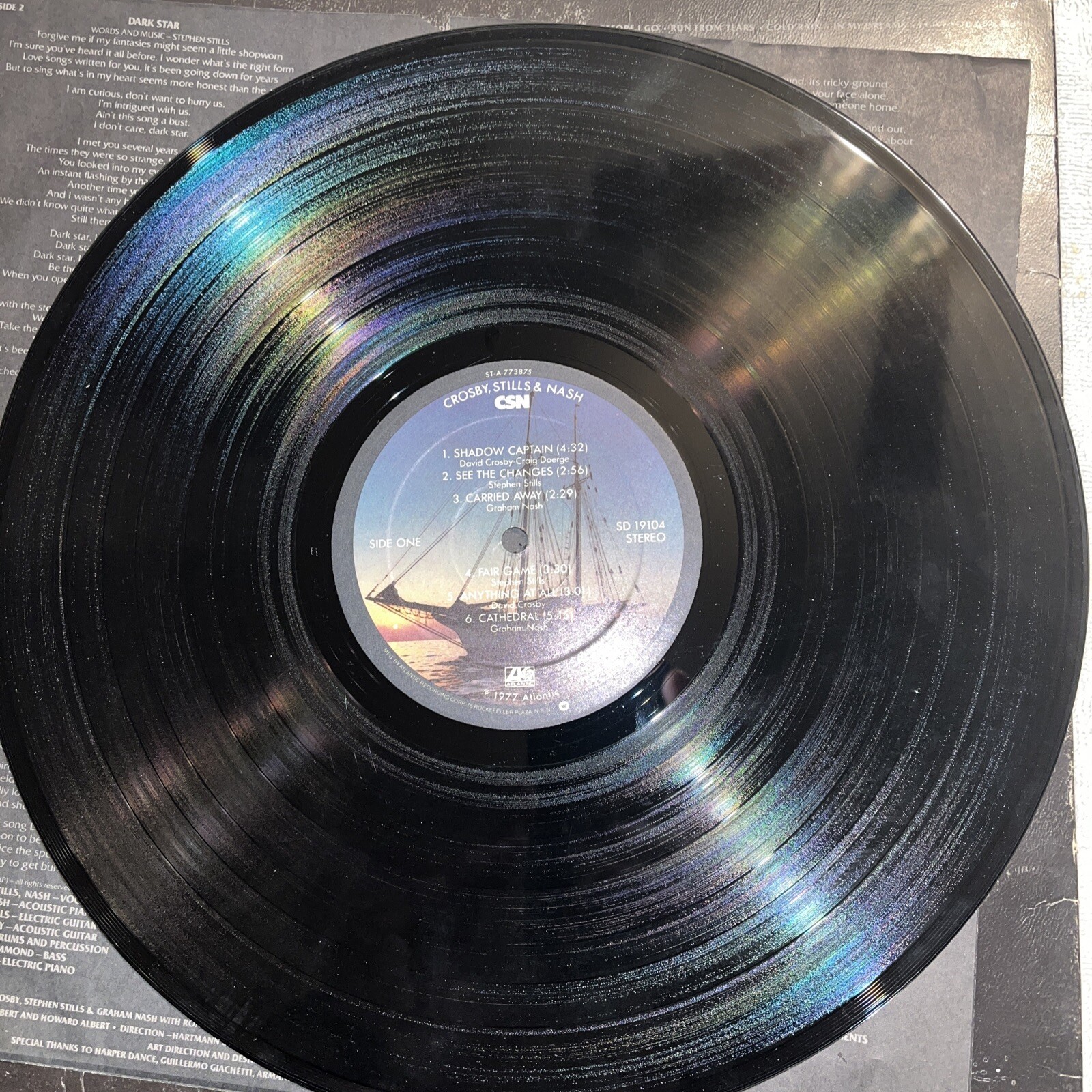 Crosby, Stills & Nash - CSN Vinyl LP 1977 (SD 19104) ATLANTIC | eBay