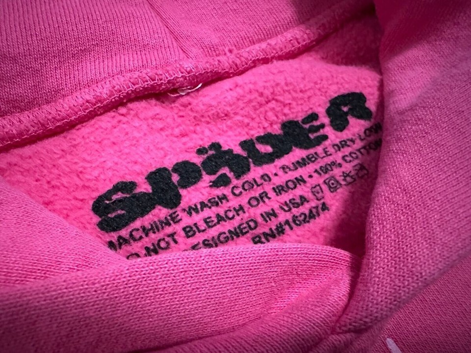 Sp5der P*INK Hoodie (Pink) (New With Tags) (L) | eBay