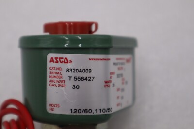 Asco Red-Hat 8320A009 SOLENOID VALVE 8320 SERIES RED HAT STOCK L-279A ...