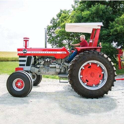 Tractor Canopy and Support Frame - Metal fits Massey Ferguson 1080 1100 ...