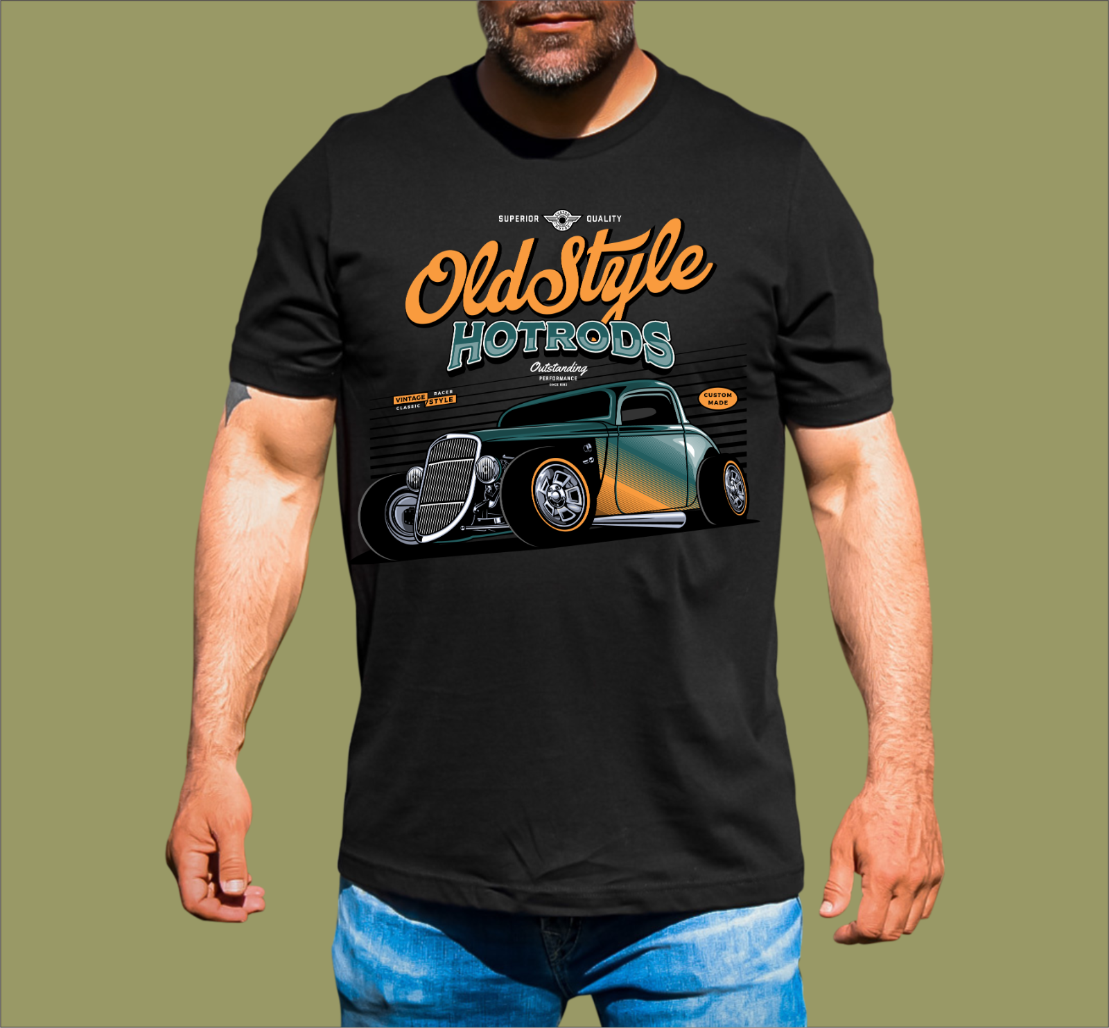 OLD STYLE HOT RODS T-SHIRT | eBay