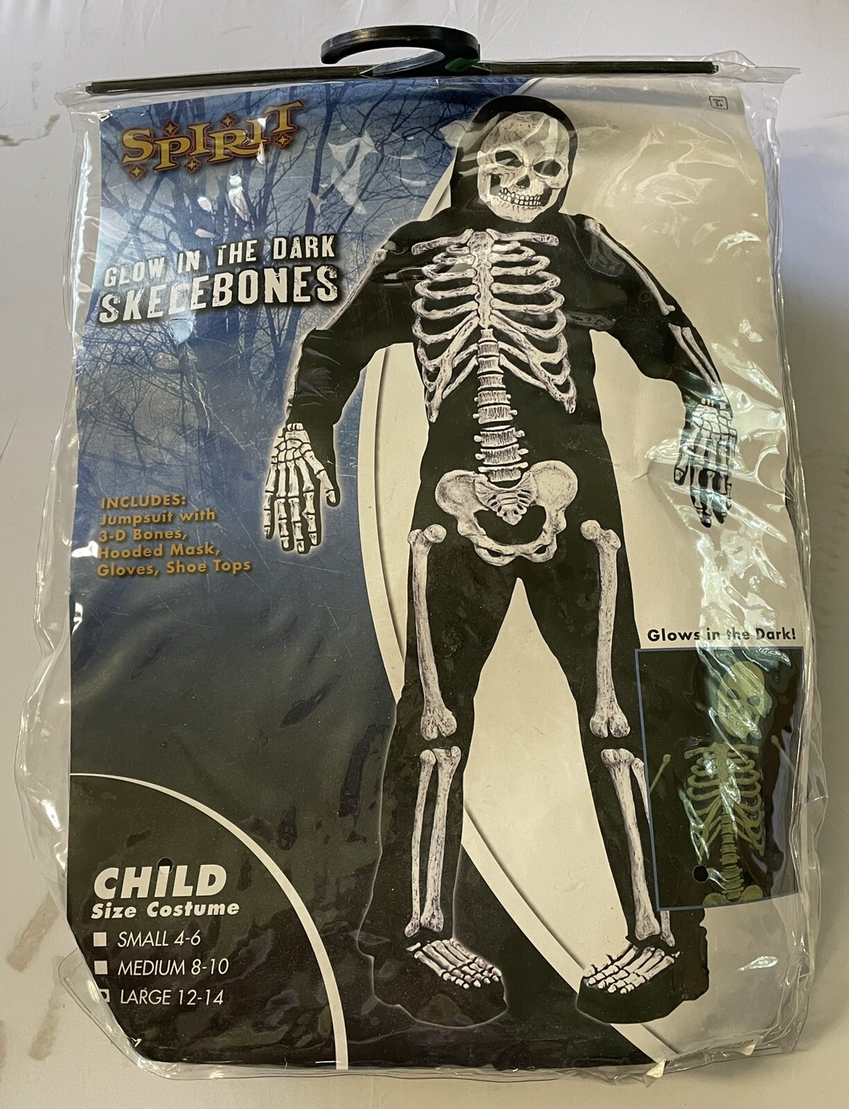 Spirit Halloween Glow In The Dark Skelebones Child Si… - Gem
