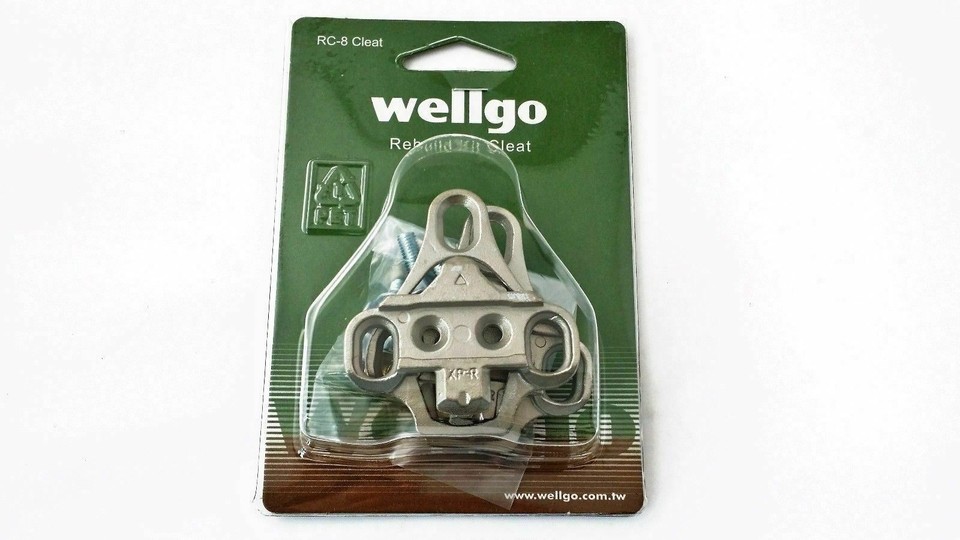 Wellgo RC8 Shimano SPD Shoes Adapter Cleats -Silver | eBay
