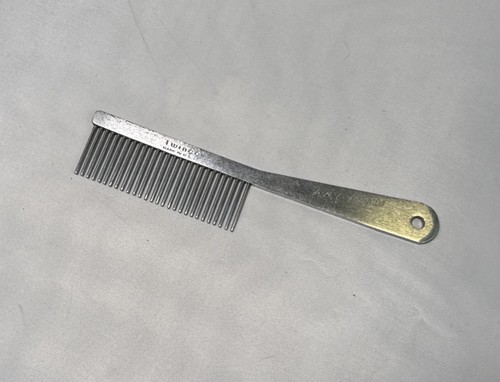 Vintage Twinco Metal Dog Comb Made in USA Stainless Travel | eBay