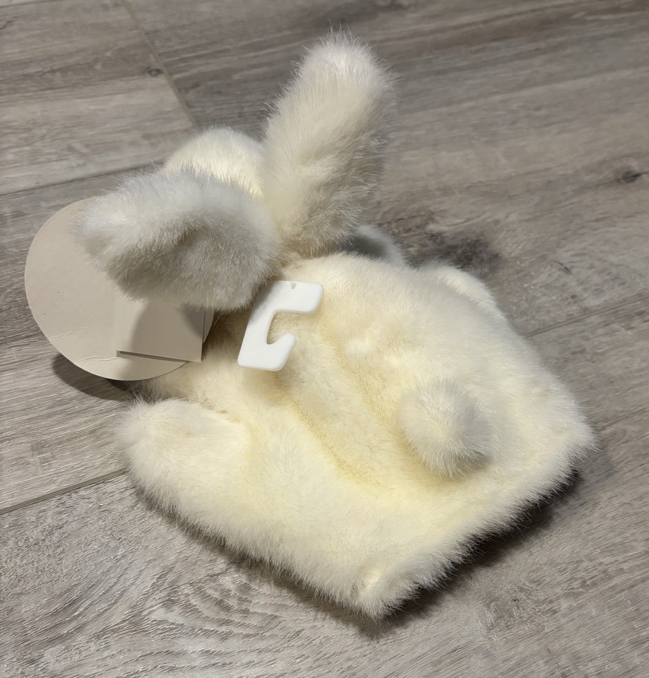 White RABBIT Bunny Hand Puppet Plush 9” Stuffed Animal Toy Tags | eBay