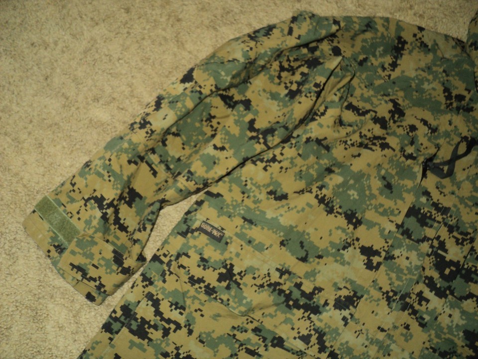 USMC Issue Woodland Marpat APECS Goretex Parka LARGE REGULAR | eBay
