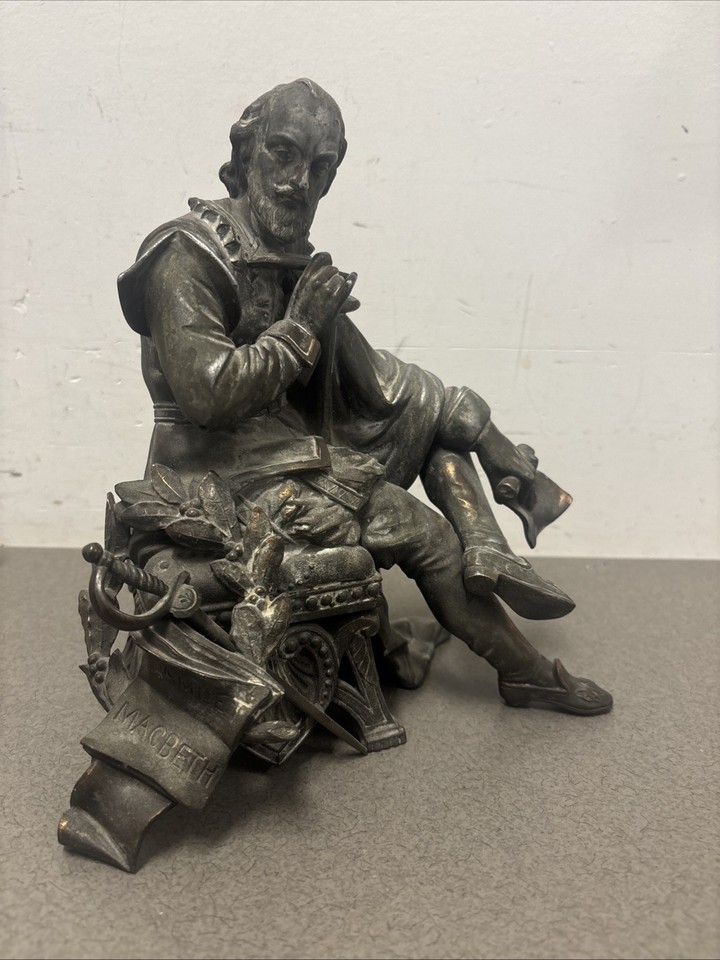 Antique Shakespeare Figure Statue | eBay