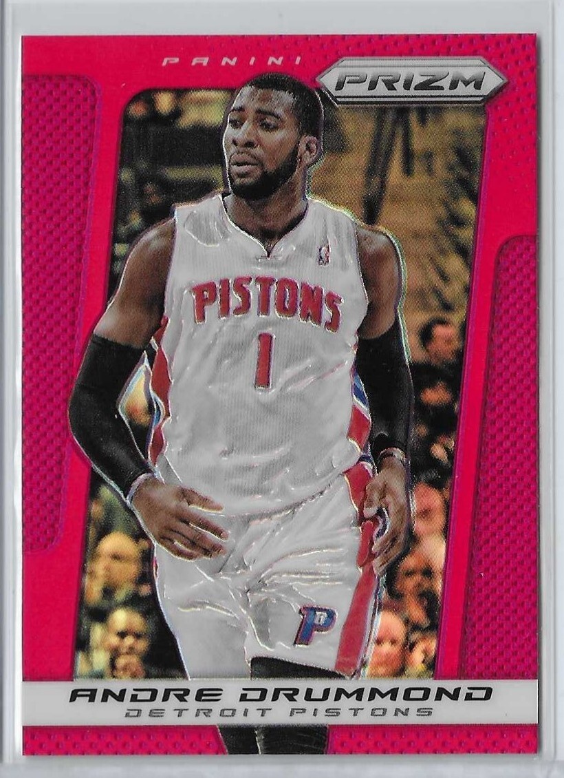 2013-14 Panini Prizm Basketball Andre Drummond Red Prizm #198 Detroit ...