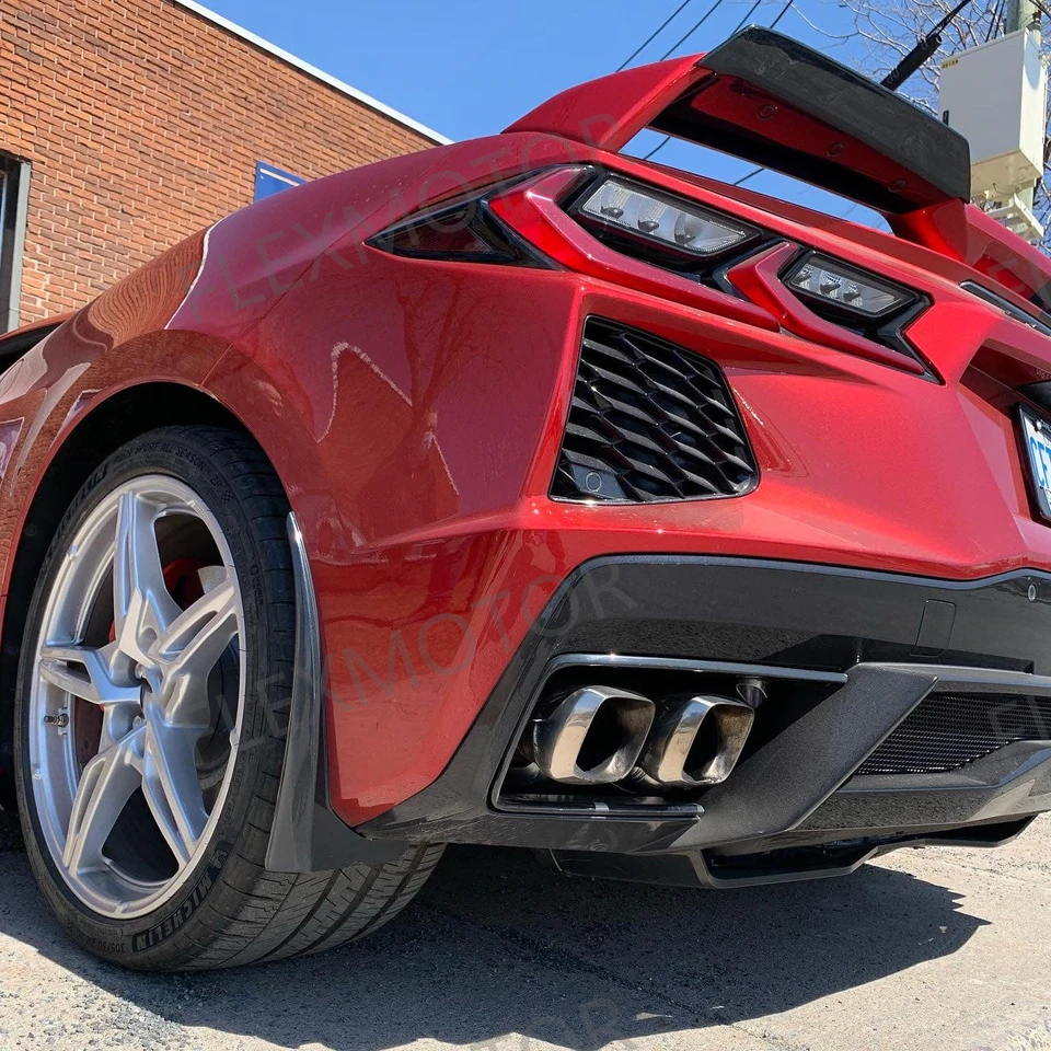 Carbon Flash Rear Spoiler Wing Wickers For Corvette C8 2020-2025 w ...