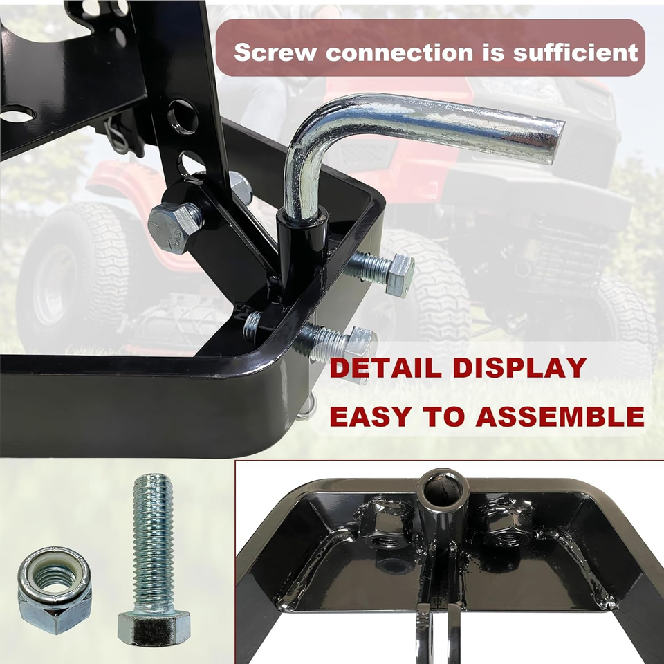 Garden Tractor Sleeve Hitch Attachment Rear Mount Compatible with ...