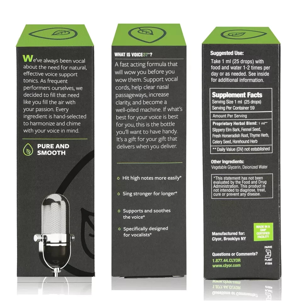 Voice37 - Vocal Remedy for Singers - All Natural Vocal Booster - Mucus ...