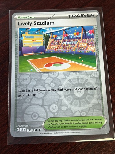 Pokemon - LIVELY STADIUM 180/191 - Reverse Holo - Surging Sparks - NM/M ...
