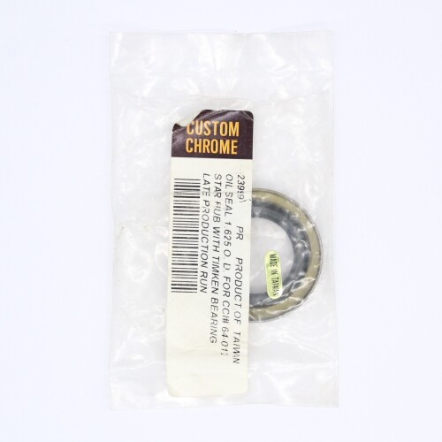 Custom Chrome Oil Seal Star Hub Part Number - 23999 | eBay