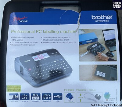 Brother P-Touch PT-D600VP Desktop Label Printer Portable TZ (VAT ...