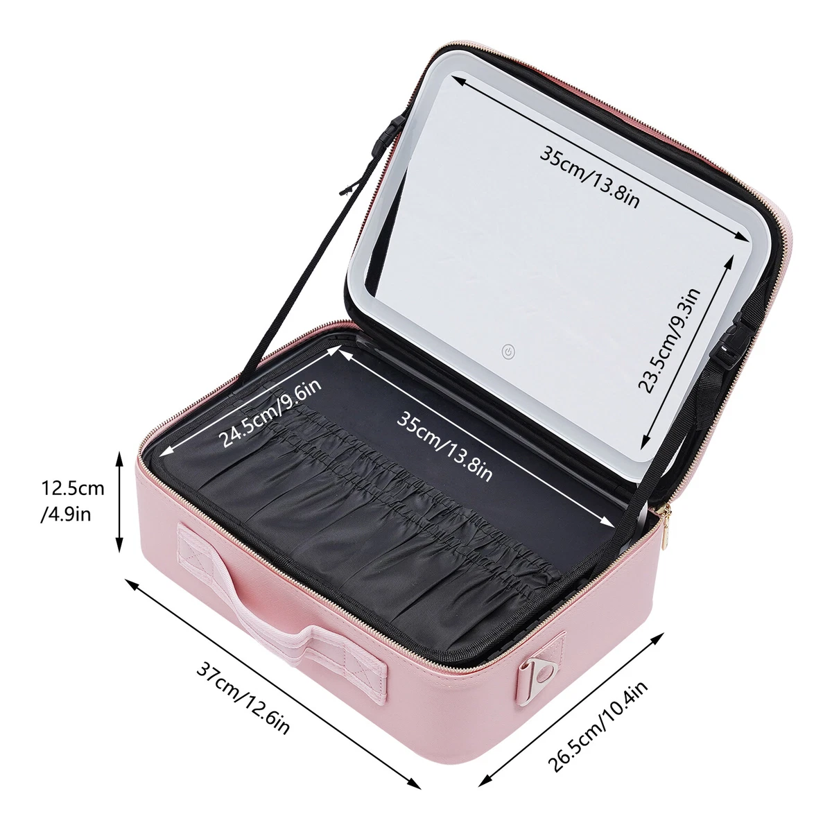 Portable Makeup Case With Lighted Mirror Australia | Saubhaya Makeup