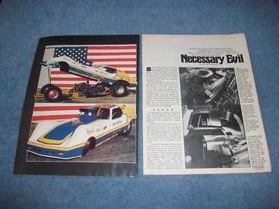 1977 Bill Mitchell's Econo Altered Corvette Funny Car Vintage Article ...