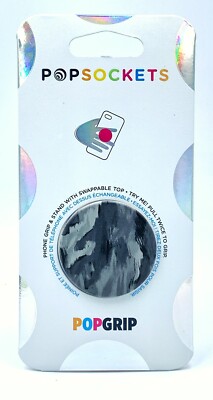 PopSockets Gray Camo Hide & Chic Swappable Top PopSocket Pop Socket ...