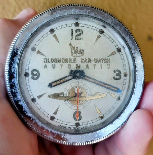 Maar Switzerland Oldsmobile Car Watch Automatic Steering Wheel Clock ...