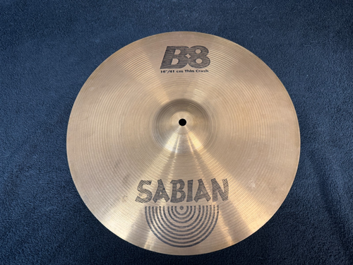 16" Sabian B8 thin crash cymbal. No issues, sounds great. 1085 grams | eBay