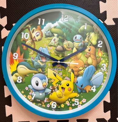 Pokémon Diamond Pearl Wall Clock 2006 Nintendo JAPAN Pokemon Pikachu ...