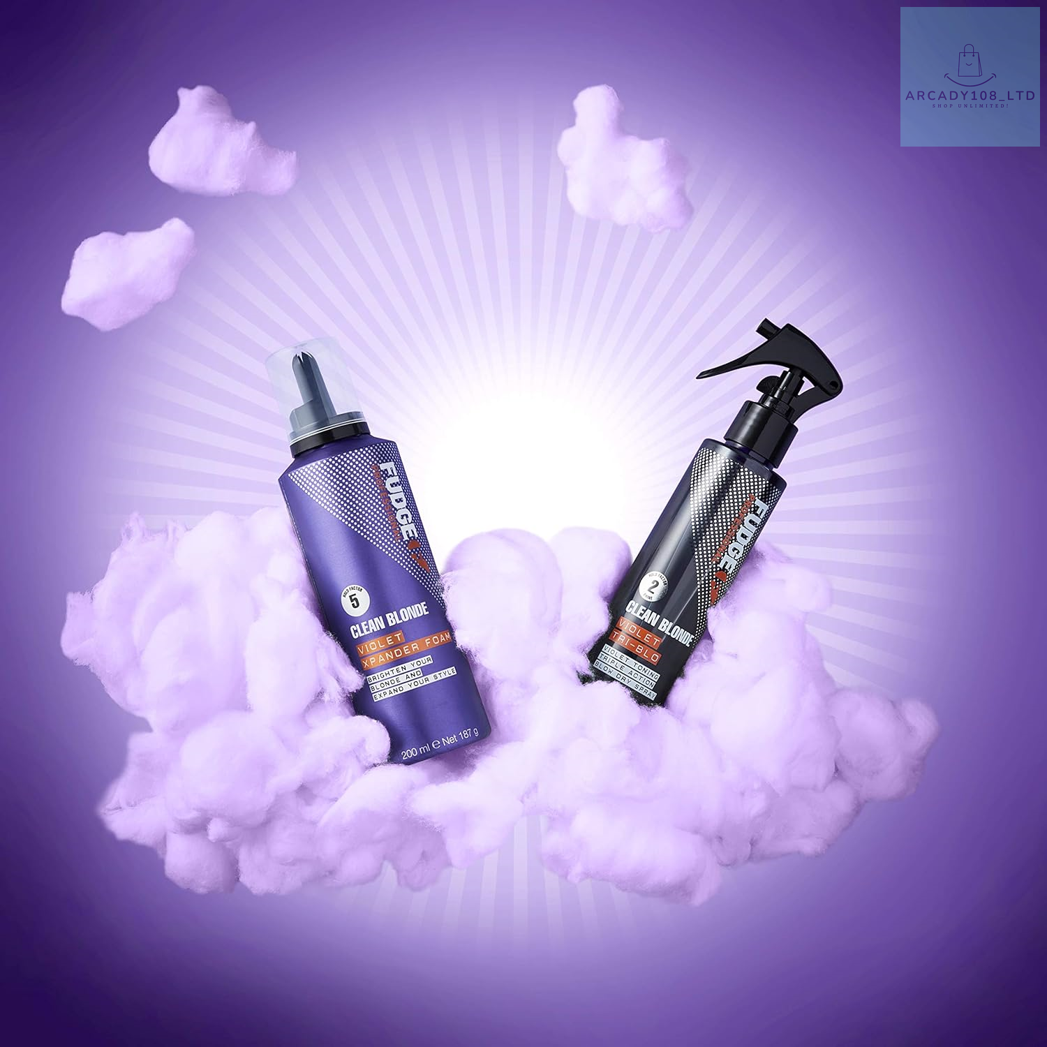 Fudge Professional, Toning Volumising Hair Styling Mousse, Purple, 200 ...