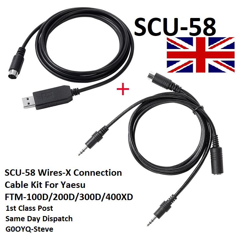 SCU-58 Wires-X Connection Cable Yaesu FTM-100D FTM-200D FTM-300D FTM ...