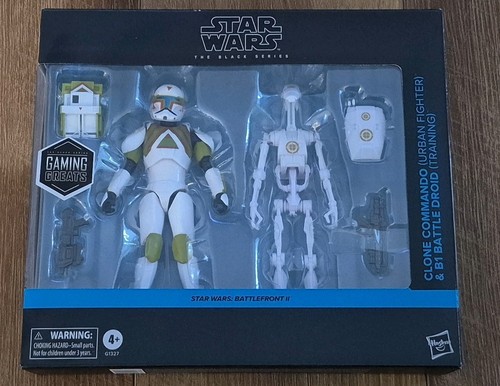 STAR WARS: THE BLACK SERIES CLONE COMMANDO & B1 BATTLE DROID IN HAND | eBay