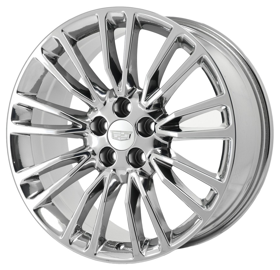 20" CADILLAC CT6 PVD BRIGHT CHROME-C WHEELS RIMS FACTORY OEM 4765 2016 ...