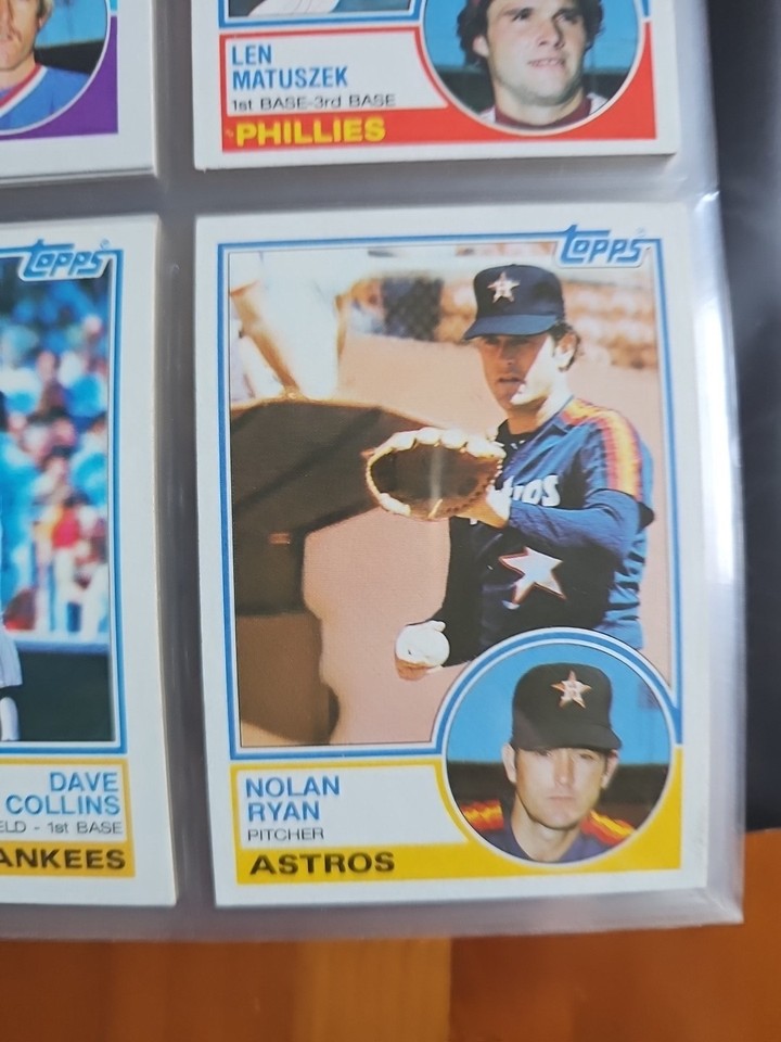 1983 Topps Baseball Complete 792 Card Set in Nice Binder and Ultra Pro ...