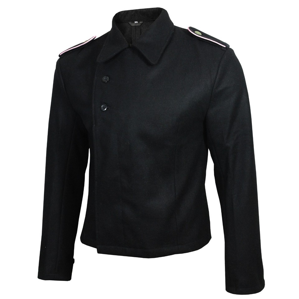 German Elite Black Panzer Wrap - WW2 Army Tunic Jacket Repro Uniform ...