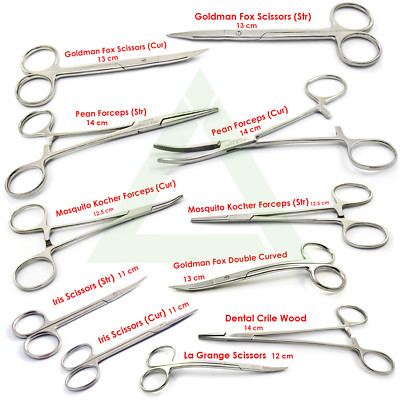 Dental Hemostatic Surgical Needle Holder Forceps Artery Locking Pliers ...