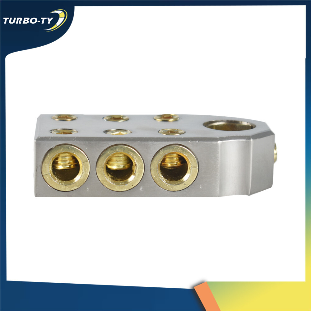 12 Volt Battery Terminals Pair of Car Audio SAE Top Post (6) 1/0 & 4 ...