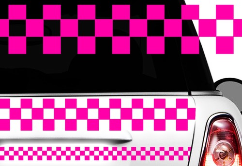 Aufkleber Karomuster Race Turbo Flag Seitenaufkleber Karo Sticker Taxi ...
