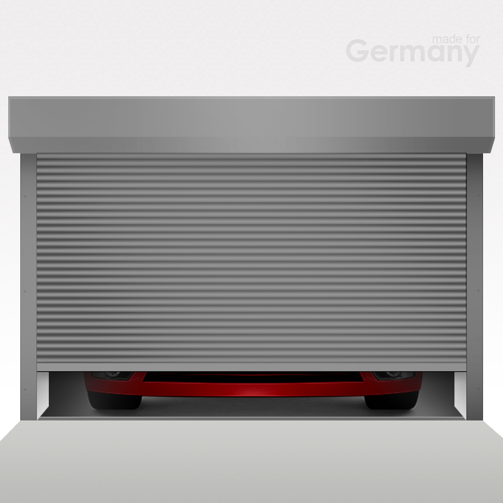 Rolltor Garagentor Komplette Rolltoranlage Tor 55mm Alu mit Motor ab ...