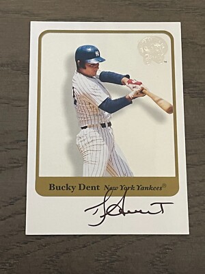 2001 Fleer Greats of the Game Bucky Dent Autograph New York Yankees | eBay