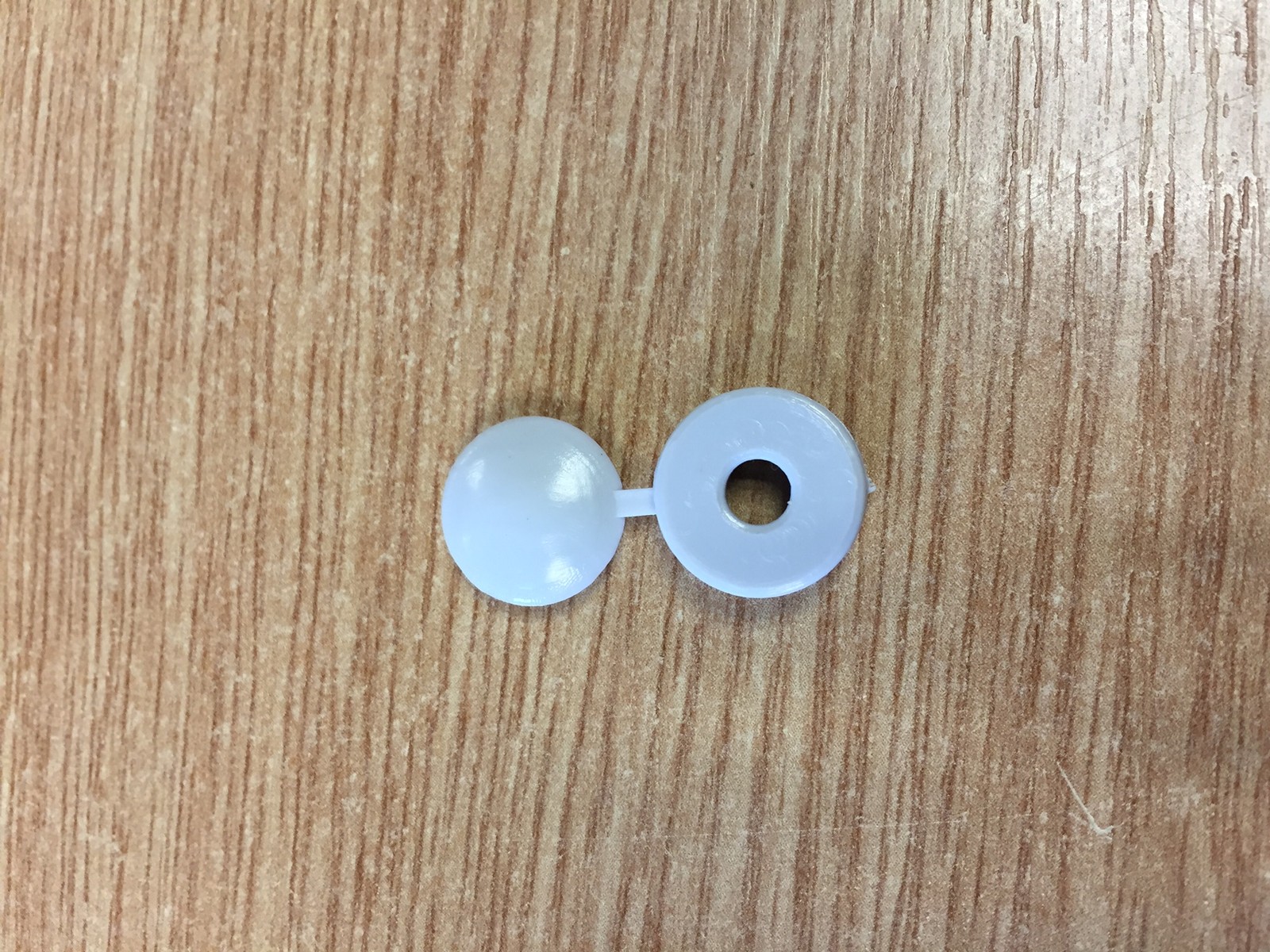 100 hinged plastic screw cover caps - White - Brown - Cream - Black ...