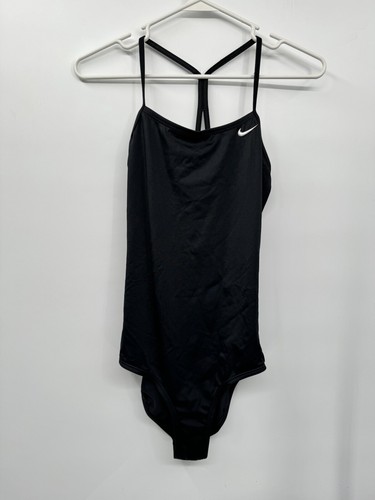 Nike Girls' Racerback One Piece Swimsuit XLARGE Black | eBay