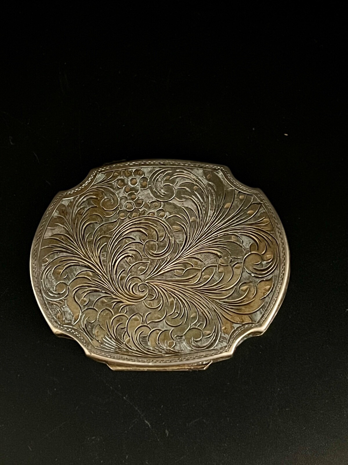 Antique 800 Italian Silver Compact Mirror Case Box . | eBay