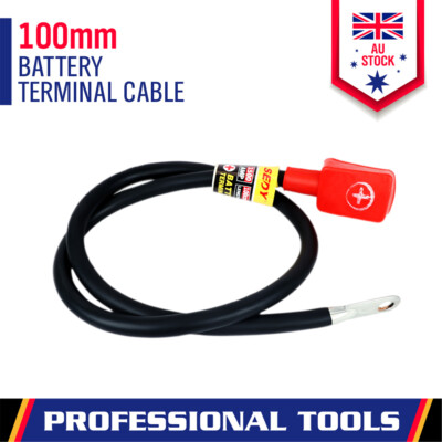 60/80/100cm Battery Terminal Cables Extension Wire Positive Negative ...