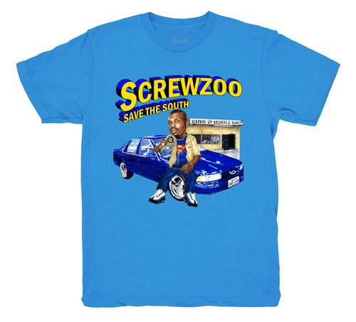 Collection DJ Screw Short Sleeve Gift For Fan Blue S-2345XL Men T-Shirt ...