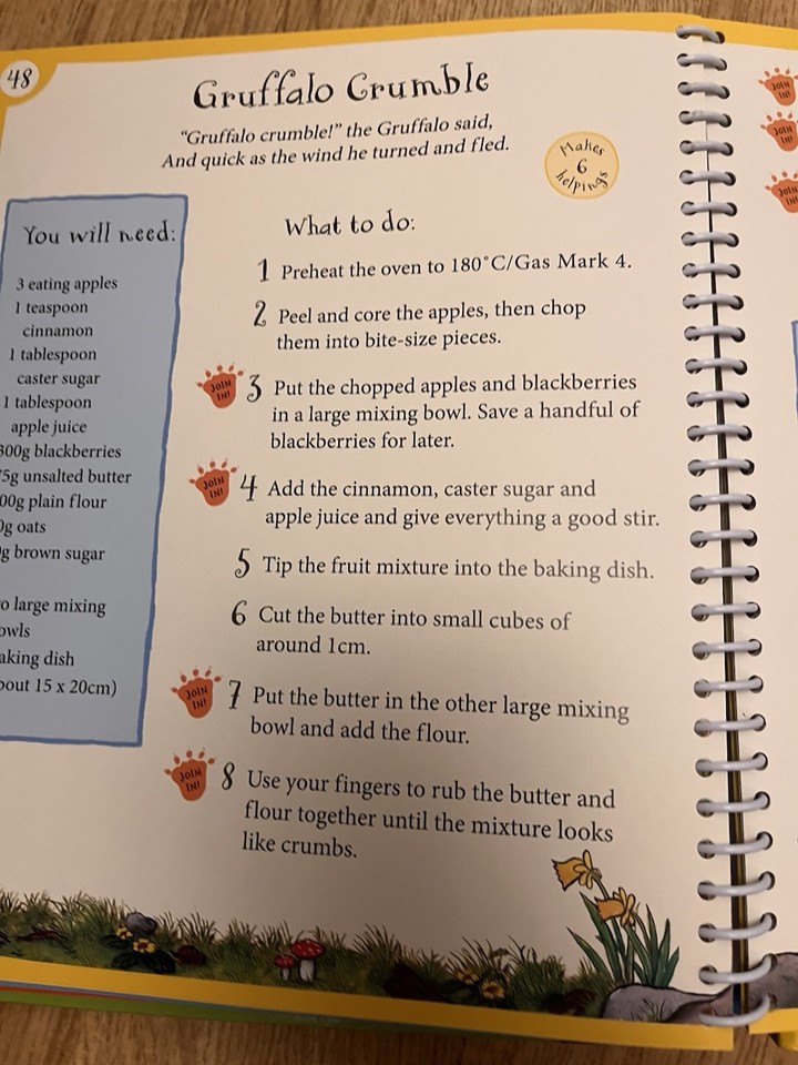 Gruffalo Crumble and Other Recipes: The Gruffalo Cookbook by Donaldson ...