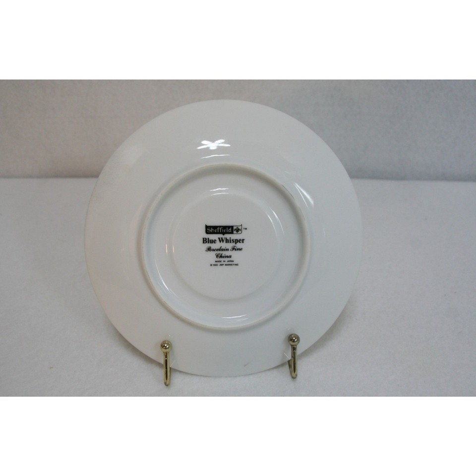 Sheffield Fine Porcelain China Blue Whisper pattern white saucer ...