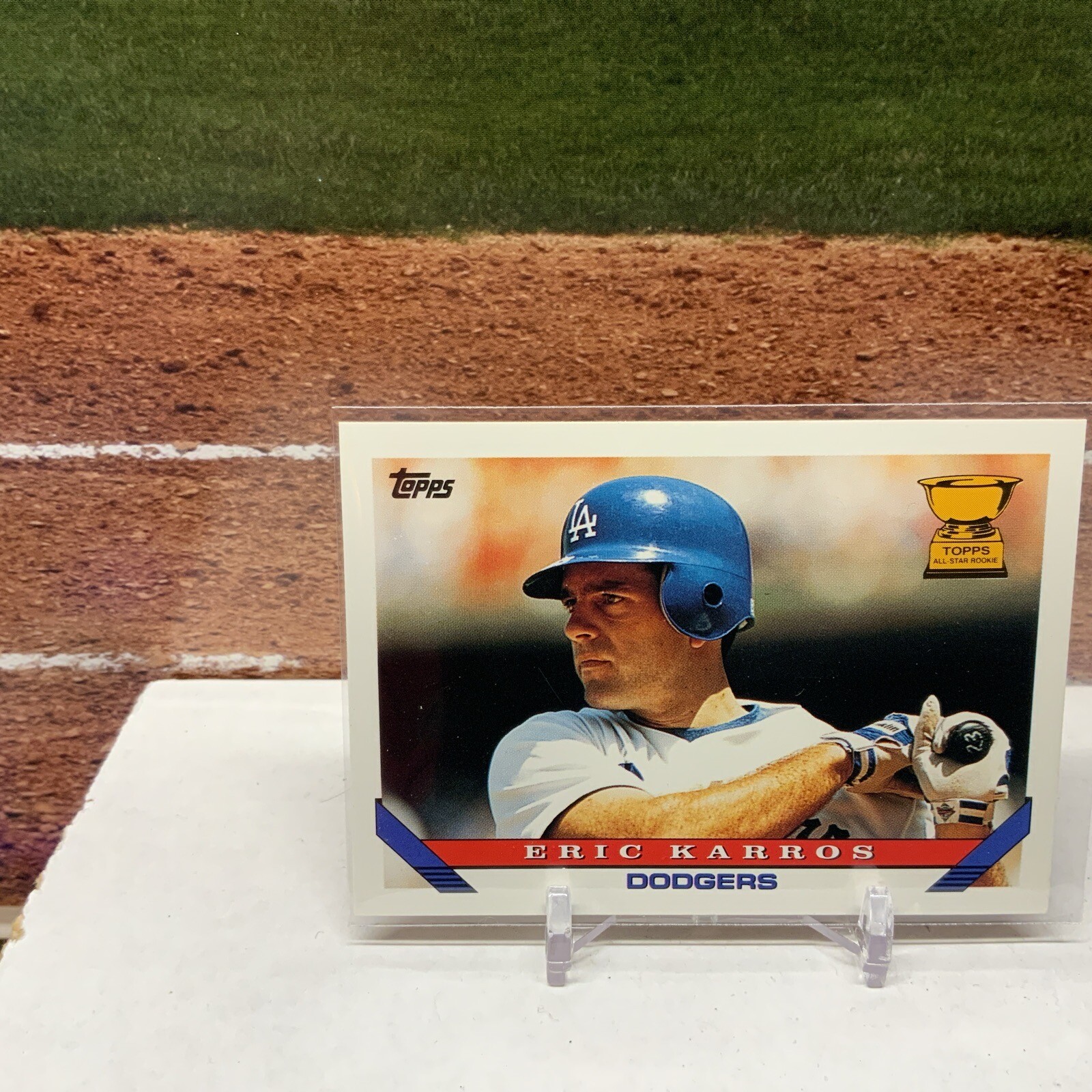 1993 Topps Baseball Card Eric Karros Baseball Card Los Angeles Dodgers ...
